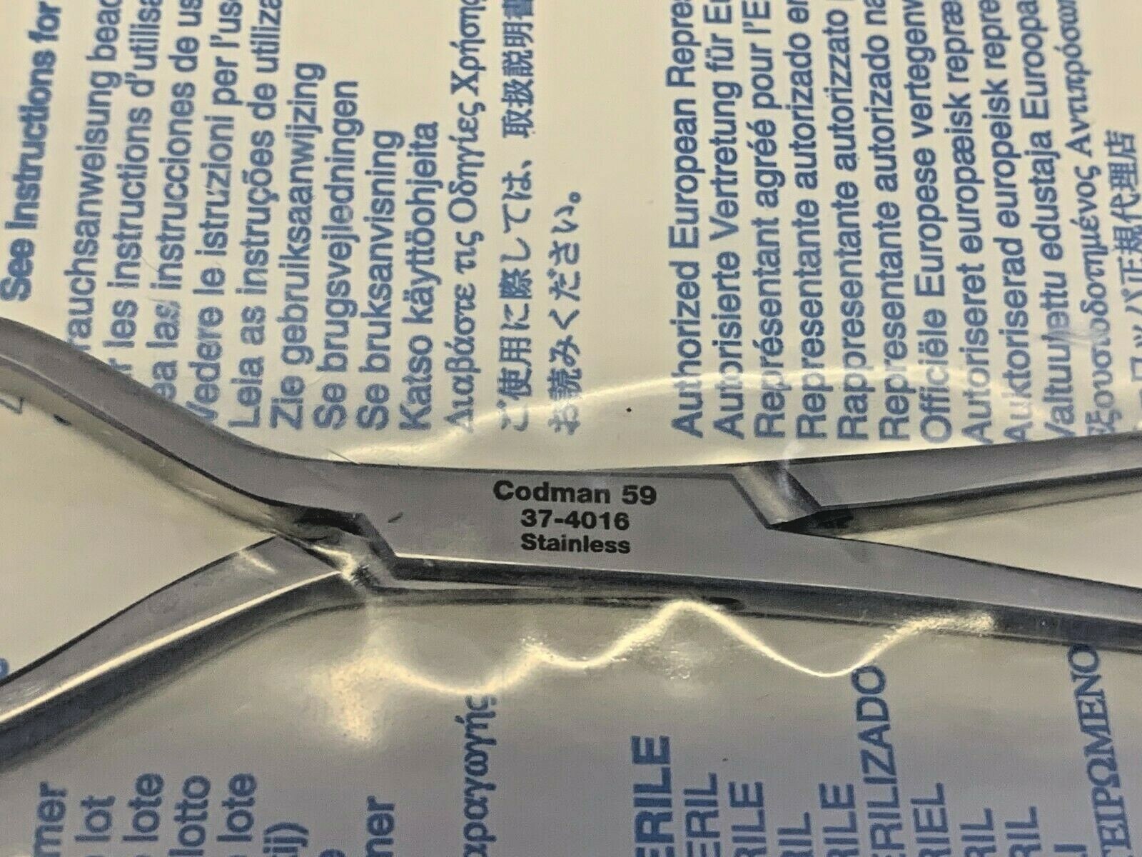 Codman 37-4016 Spring Clip Applier 7.25" Cardiovascular Thoracic for ...