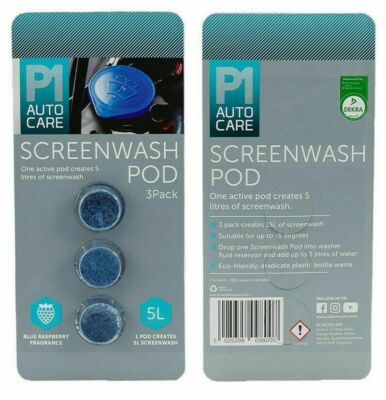 Screen Wash Windscreen Tablet 3 Pack 1 Tablet = 5 Litre -5 Freezing ...
