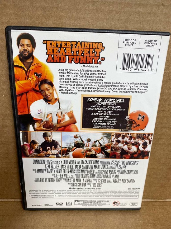 The Longshots (DVD, 2008), Ice Cube, Keke Palmer, Tasha Smith | eBay