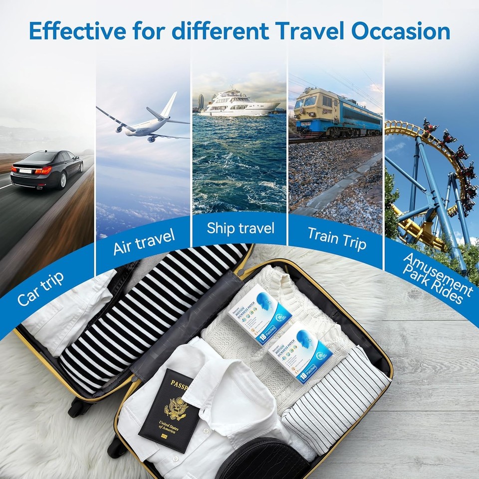 Motion Sickness Patches for Cruise, Sea Patch Dizziness 18 Count | eBay