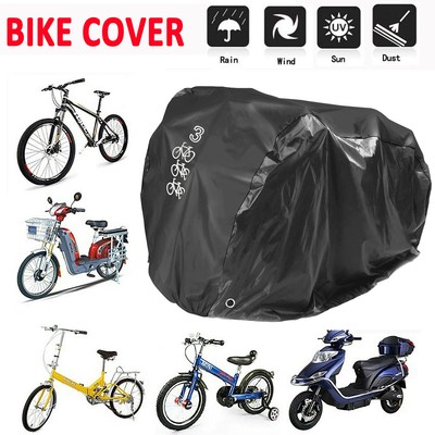 Waterproof L Bicycle Cover Cycle Rain Dust Sun UV Outdoor Protect for 3 ...