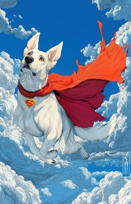 Superman Krypto Original 11x17 Fine Art Print signed by artist Scott ...