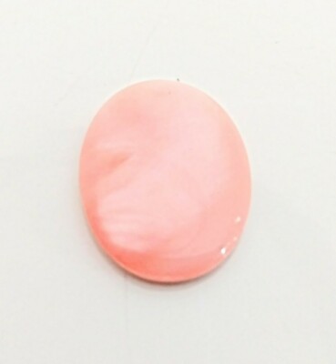 2pcs Natural PINK Mussel Shell Cabochon 25x18mm Oval Flatback Loose ...