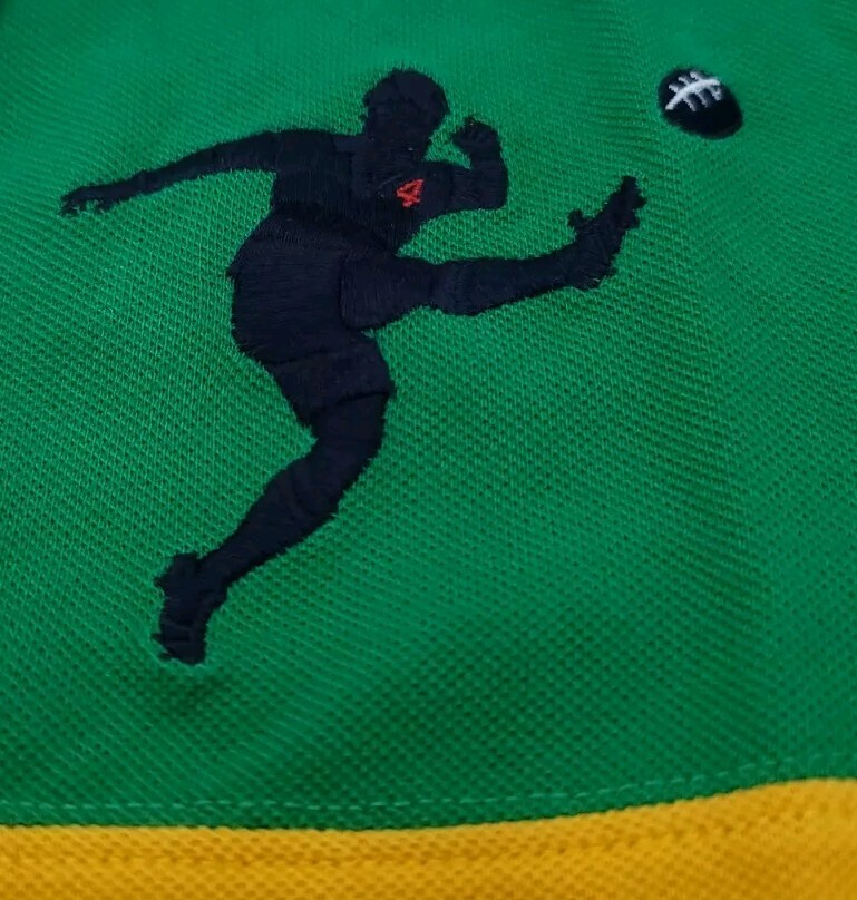 Ralph Lauren Australia Rugby Green Embroidered Patches Polo Shirt Sz ...