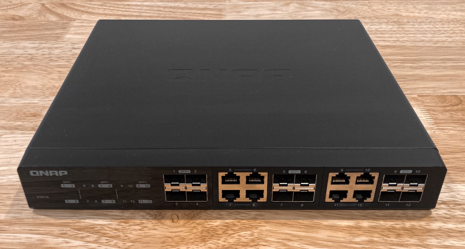 QNAP QSW-1208-8C 10GbE Unmanaged Switch with 8-Port 10GbE SFP+/RJ45 ...