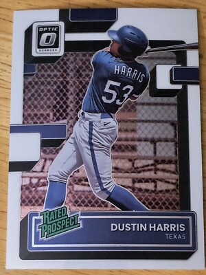 2022 Donruss Optic Baseball Dustin Harris Rated Prospect # RP-21 Insert ...