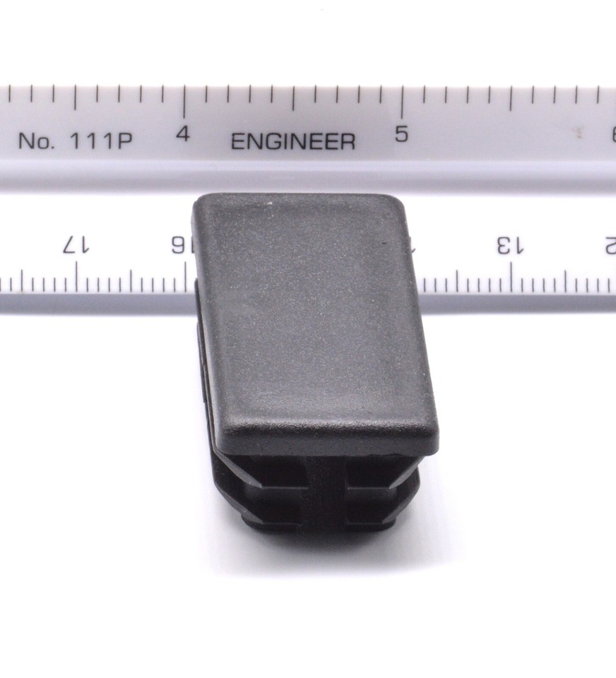 1” X 2” Rectangle End Cap Plugs Rectangular Tubing Caps Various Package ...