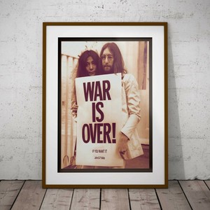 John Lennon War Is Over Poster Framed or 3 Print Options Yoko Beatles ...
