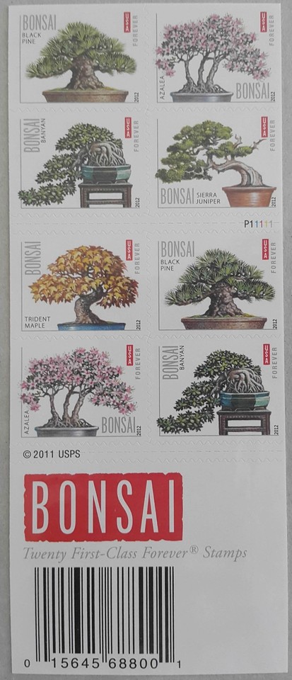 US #4618-22 Bonsai Trees 2012 - Forever Stamps 45¢ Mint Booklet Pane | eBay