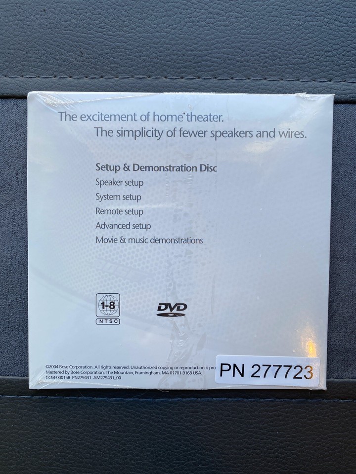 NEW Bose 321 In-Home Setup & Demonstration Series II DVD Only | eBay