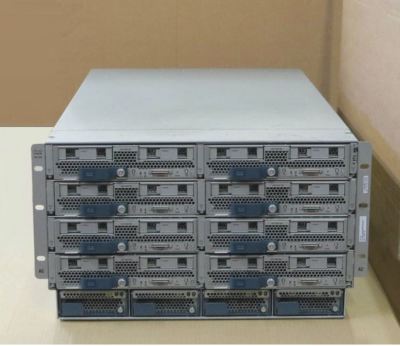 Cisco UCS-5108 2x UCS-IOM-2208XP Modules 4x PSU 8x UCS-B200-M3 CTO ...