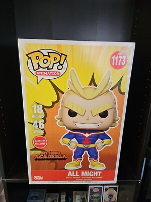 Funko Pop! All Might 1173 Mega Sized 18" GameStop Exclusive My Hero ...