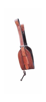 Western Horse Floral Tooled Leather Rear Flank Saddle Roper Back Cinch ...