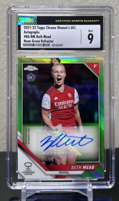 2021 Chrome UEFA Women's Champions League 28/50 Beth Mead CSG 9 Rookie ...