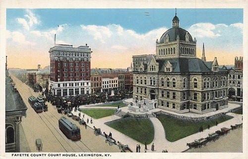 c1920 Birds Eye View Fayette County Court House Lexington KY Kentucky ...
