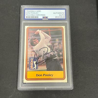 1980 PGA Tour #18 Don Pooley Signed Card PSA/DNA Slabbed AUTO Golf | eBay