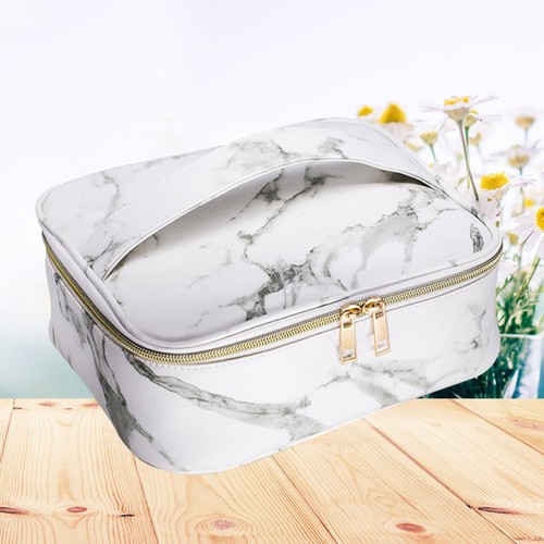Marble Cosmetic Bag Portable Storage Makeup Organizer Travel Pouch | eBay