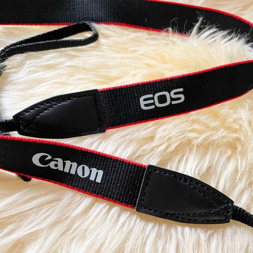 Canon Eos Genuine Strap Black Red Logo | eBay
