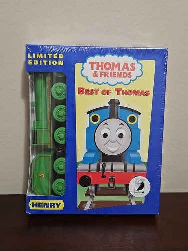 NEW Thomas The Tank Best Of Thomas VHS W/ Wooden Henry Train Bonus Pack ...