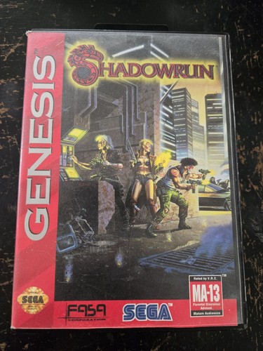 Shadowrun (Sega Genesis, 1994) Cib Complete with Manual | eBay