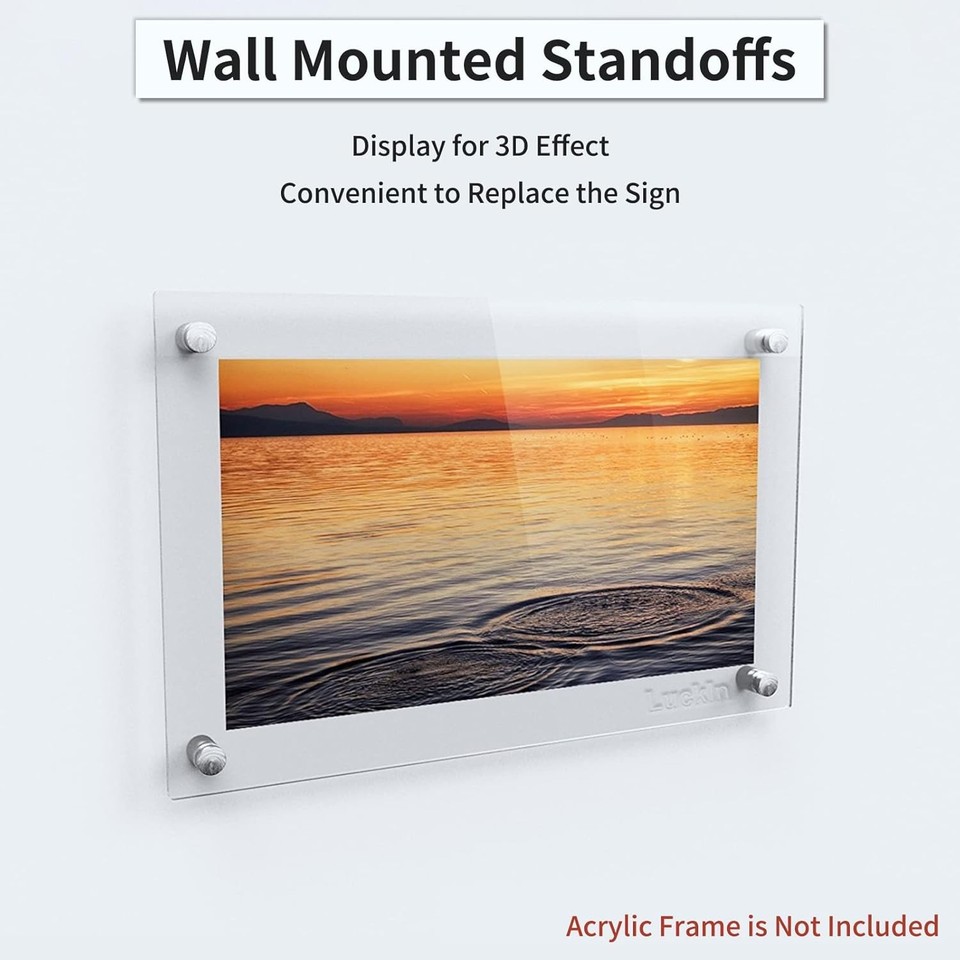50-Pack 1x1 Inch Stainless Steel Standoff Mounting Hardware | eBay