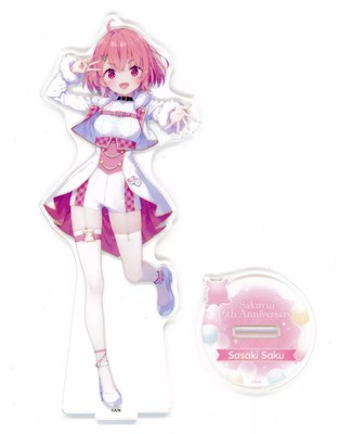 Saki Sasaki Acrylic Stand Nijisanji Virtual YouTuber 6th Anniversary ...