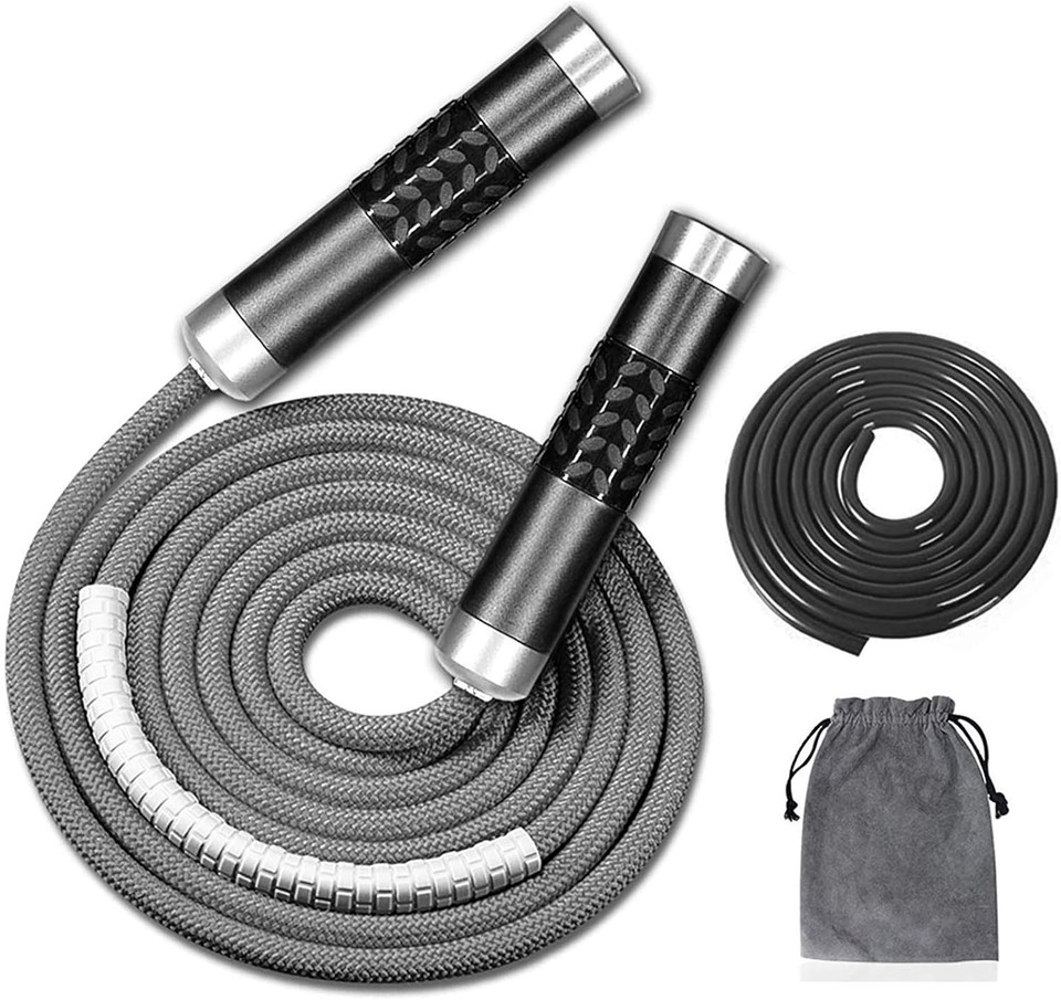 Weighted Jump Rope for Workout Fitness1LB, Tangle-Free Ball Bearing ...