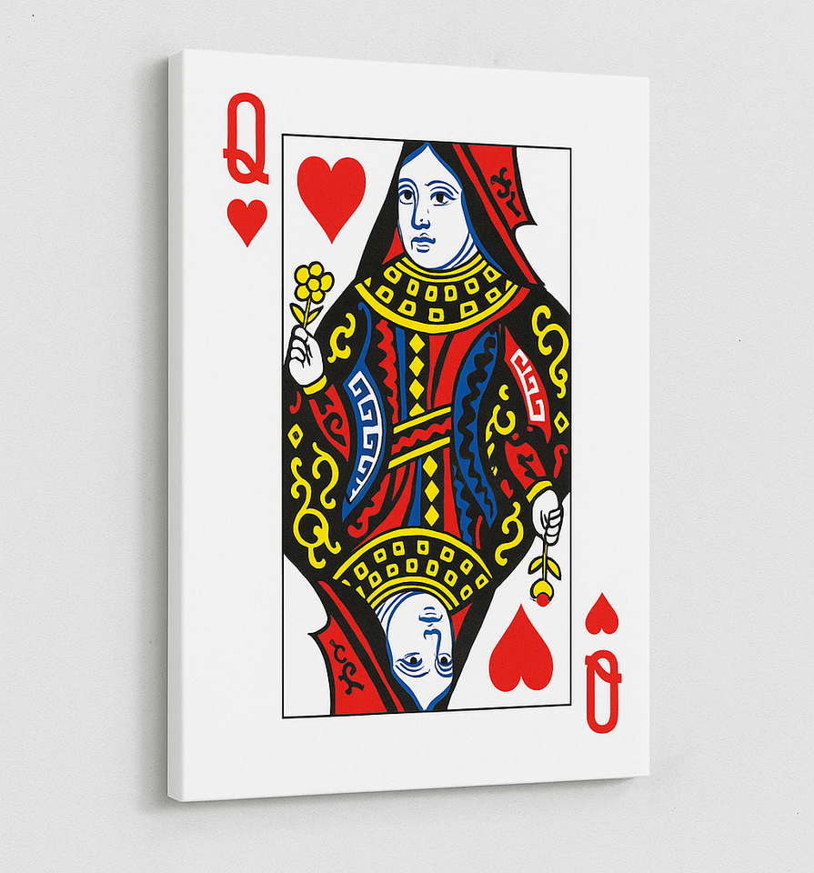 INSPIRELO QUEEN OF RED HEARTS Playing Cards POWERFUL POSTER Prints 36x24 LARGE | eBay