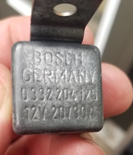 OEM 12 VOLT 20/30 AMP BOSCH RELAY 0 332 204 125 MADE IN GERMANY 5 PIN ...
