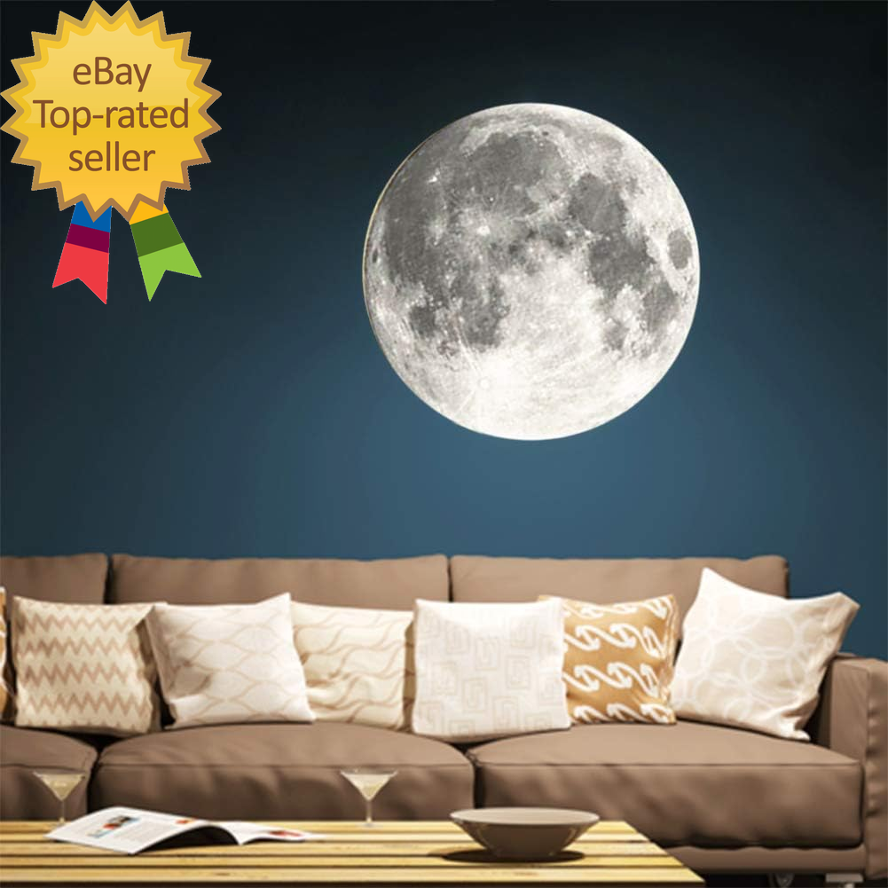 3D Moon Lamp – 10” LED Moon Light Lamp Luna Moon Lamp with Remote ...