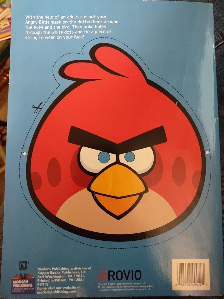 Angry Birds Maze Mania Activity Book By Modern Publishing 2012 READ ...