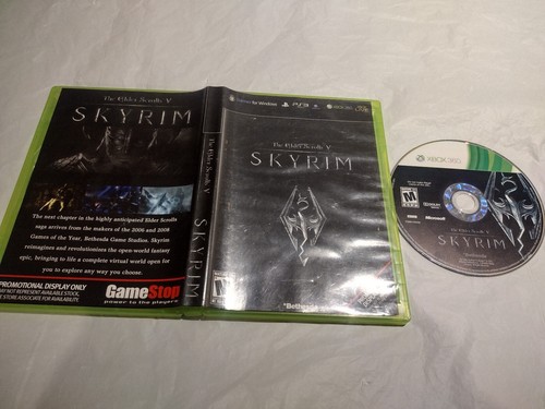 The Elder Scrolls V: Skyrim GameStop Promo Display Case PS3 XBOX 360 ...