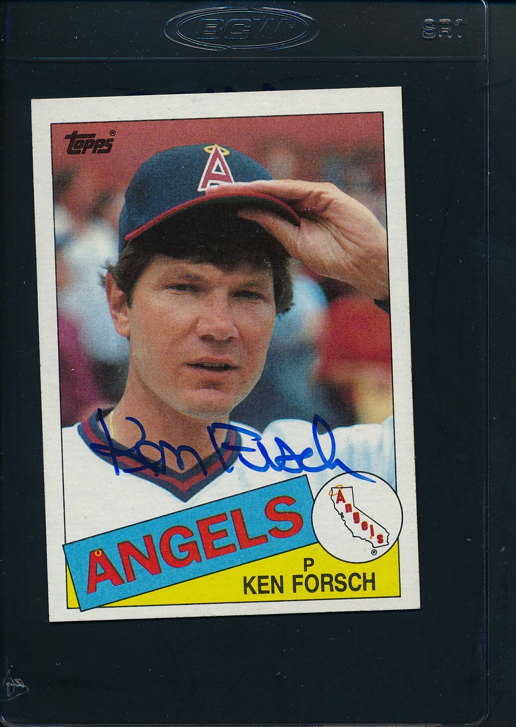1985 Topps #442 Ken Forsch Angels Signed Auto *44153 | eBay