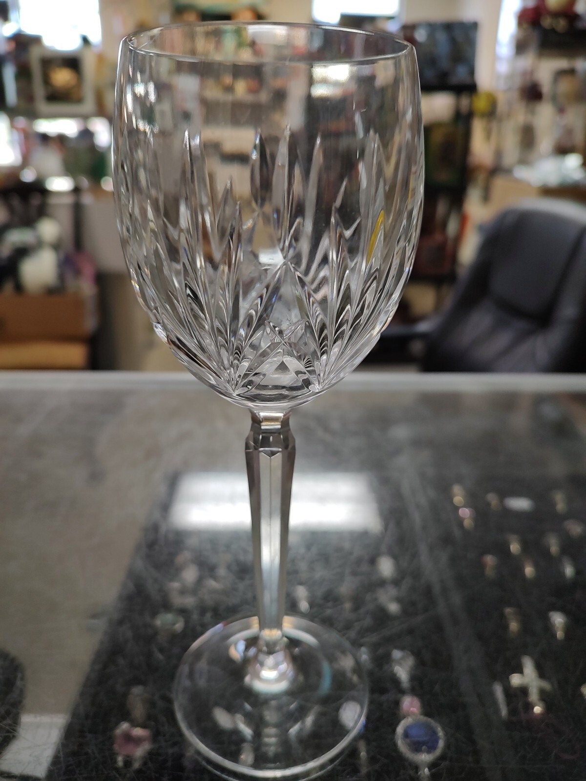 Pair Waterford Crystal "Layton" Tall Wine Stems 8" | eBay