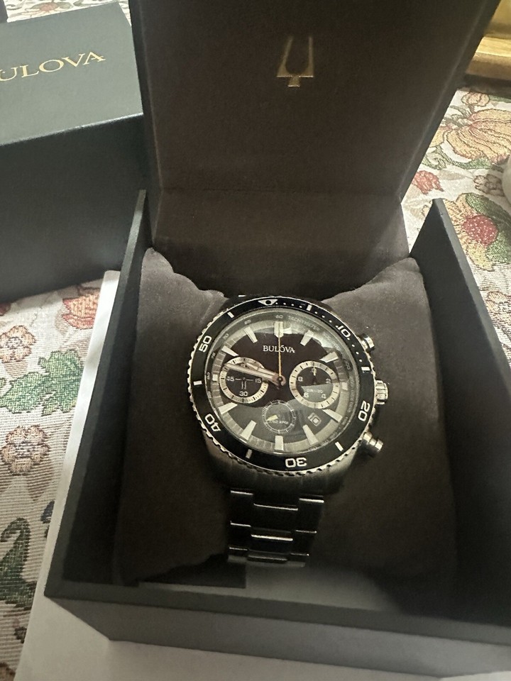 Bulova Men's Chronograph Watch High Frequency Quartz 98B298 | eBay