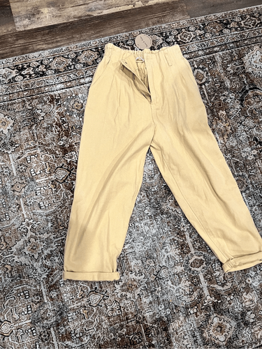 Aaron & Amber Women Trouser Pants Pleated Tan Medium | eBay