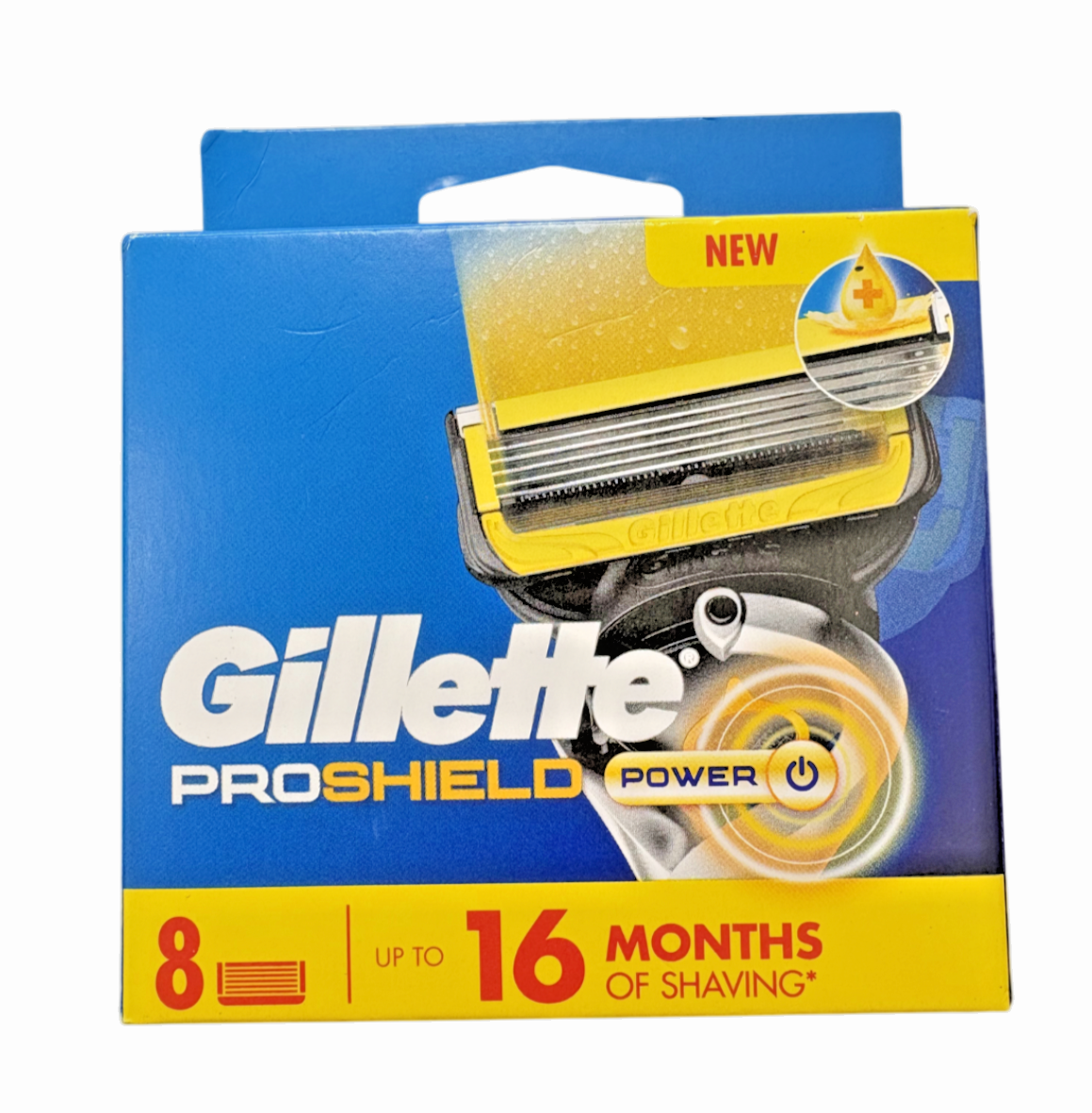 Gillette ProShield Power 8 Razor Blades Cartridges 16 months Shaving ...