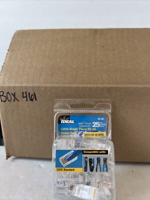 IDEAL 85-367 CAT6 RJ-45 8P8C Single Piece Modular Plugs, 25-Pack | eBay