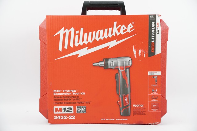 Milwaukee M12 Cordless ProPEX Expansion Tool Kit - 2432-22 for sale ...
