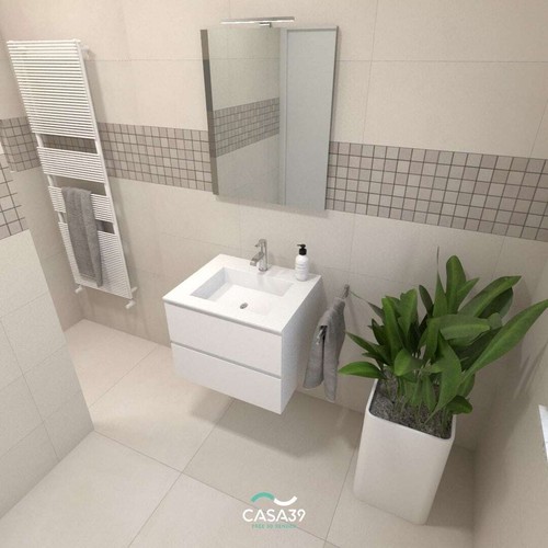 Casa39 Marazzi Block White 30x60 cm MLJ4 Carrelage imitation béton ...