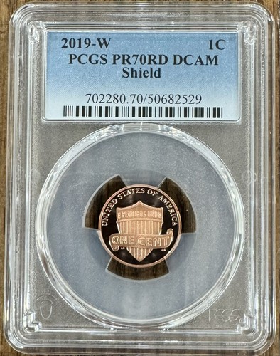 2019 W Proof Lincoln Shield Cent PCGS PR70RD DCAM | eBay