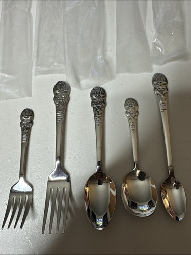 Oneida Stainless HUMPTY DUMPTY 5 Piece Infant Baby Youth Set Community ...