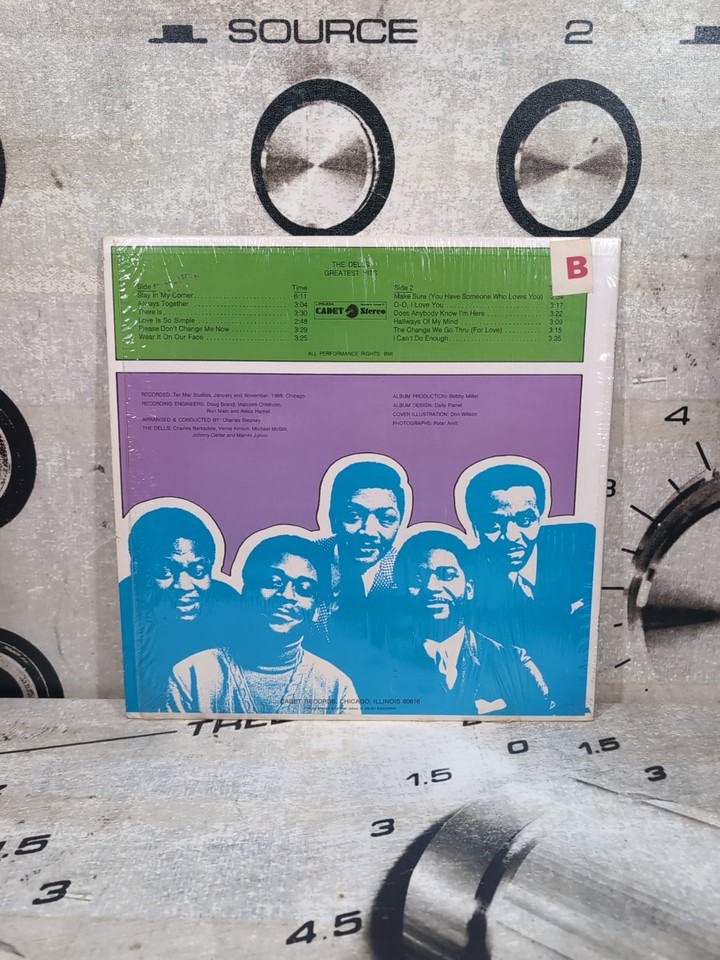 The Dells Greatest Hits Vinyl LP Cadet Records Vintage LPS-824 1969 ...