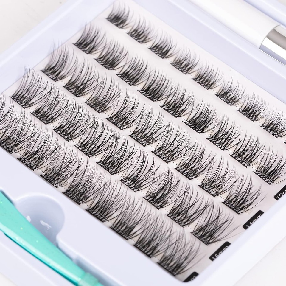 SISILILY Individual Lashes 45 Cluster Lashes C Curl DIY Eyelash ...
