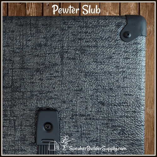 Silver Grey and Black Pewter Slub Pattern Tolex 2x12 kit | eBay