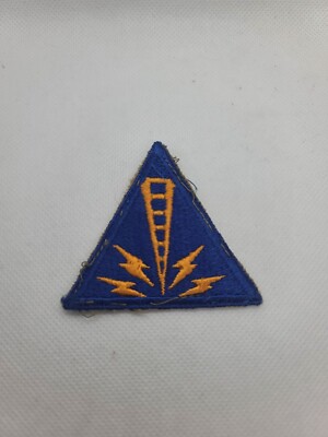 WWII ERA UNITED STATES MILITARY UNIFORM PATCH ELECTRIC LIGHTNING BOLT ...