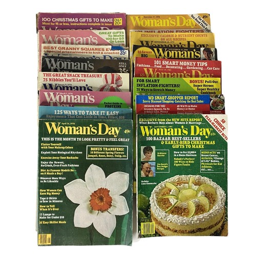 Lot of 15 Woman's Day Magazine 1969, 1976, 1976, 1978 - 1981 | eBay