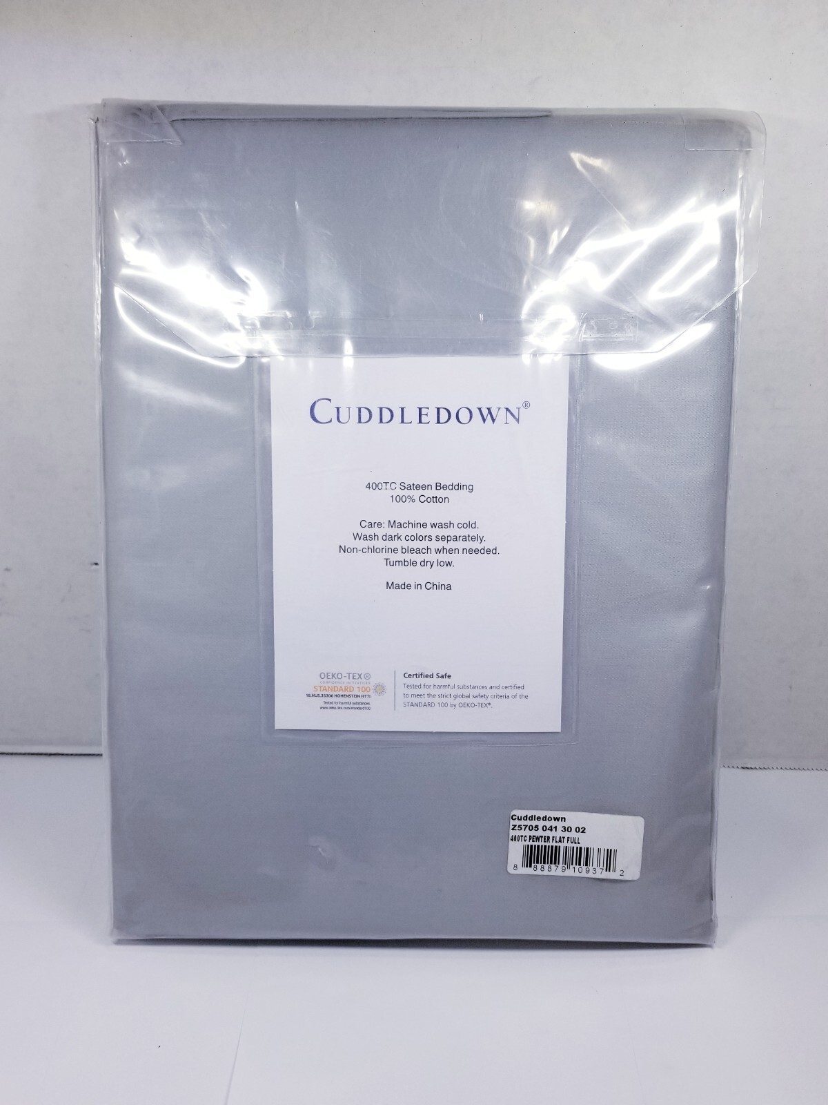 Cuddledown Sateen 400TC Pewter Flat Sheet Full for sale online | eBay