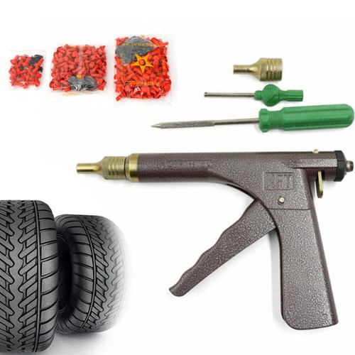 Tire Plugger Tubeless Tire Wheel Repair Gun Kit Mushroom Plug Probe ...