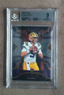 2020 Select Draft Joe Burrow RC Rookie Card #3 ~ BGS Graded 9 Mint | eBay